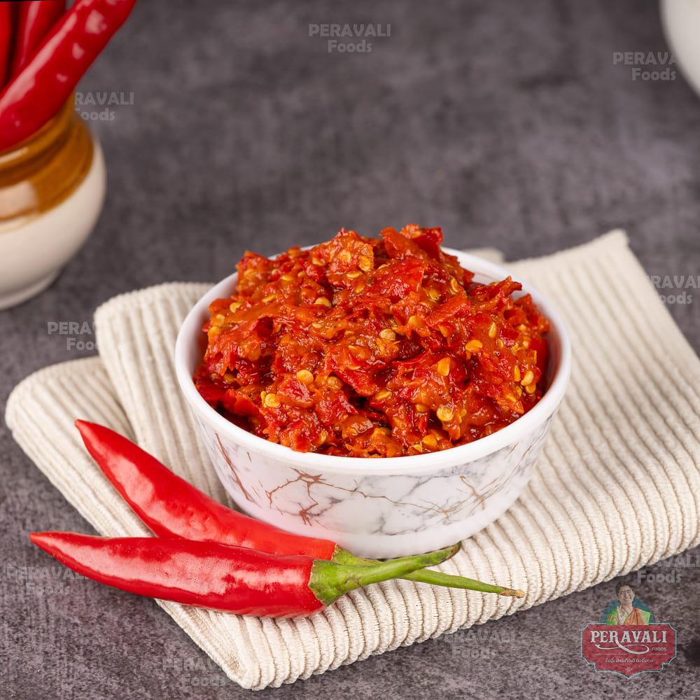 Pandumirchi Pachadi / Red Chilli Pickle – peravali foods