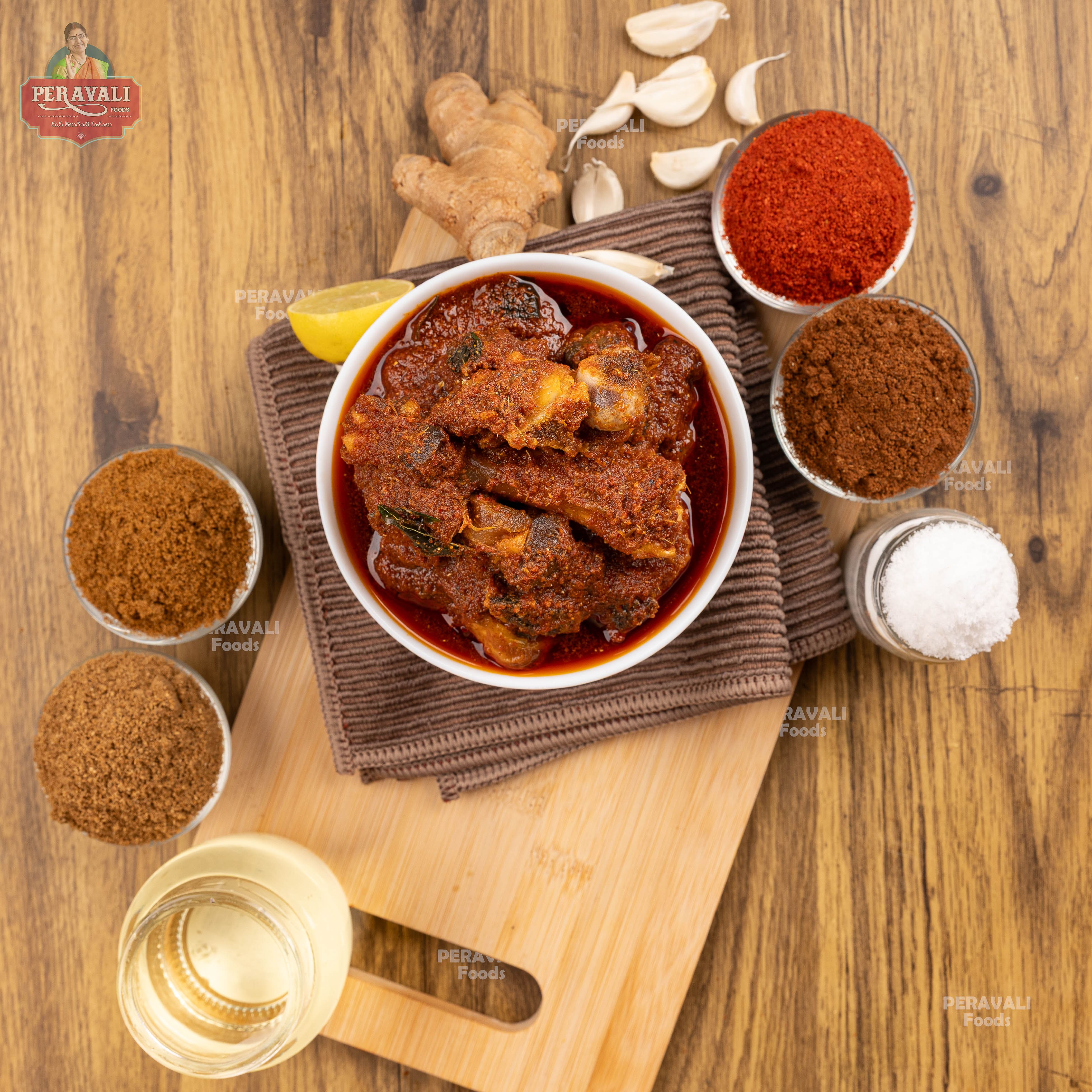 Mutton Bone Pickle / Andhra Style Mamsam Pickle with Bone – peravali foods